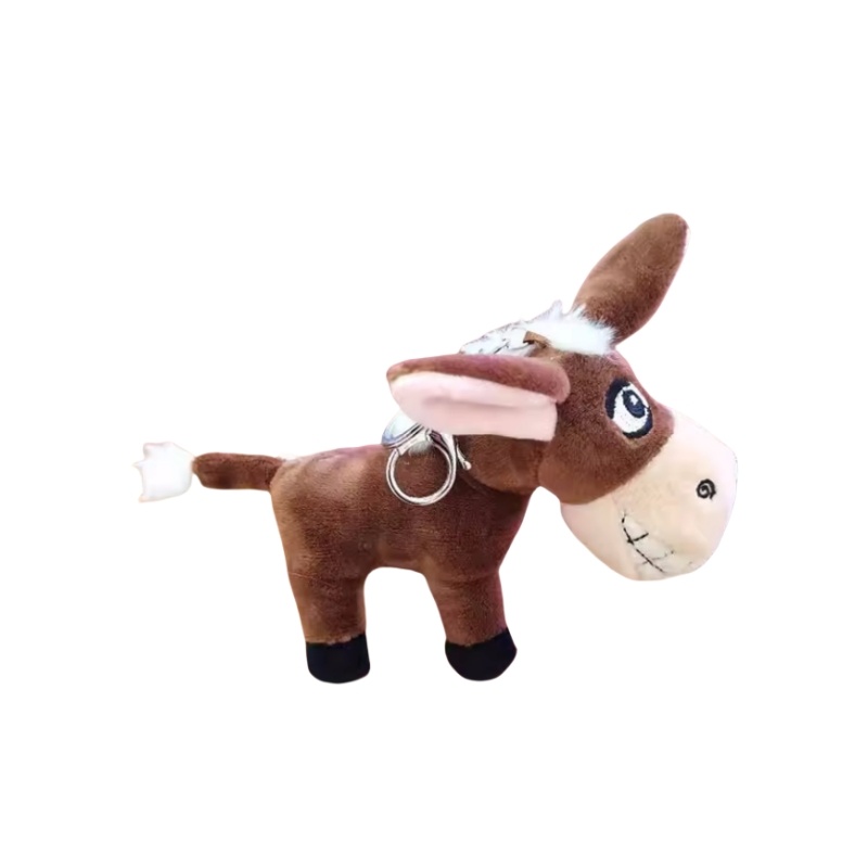 Donkey Plush Doll Keychain