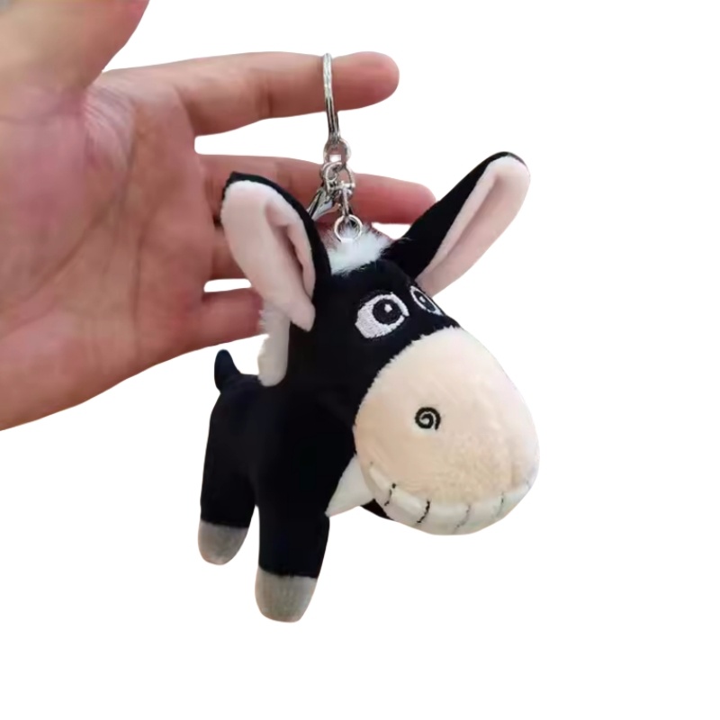 Donkey Plush Doll Keychain