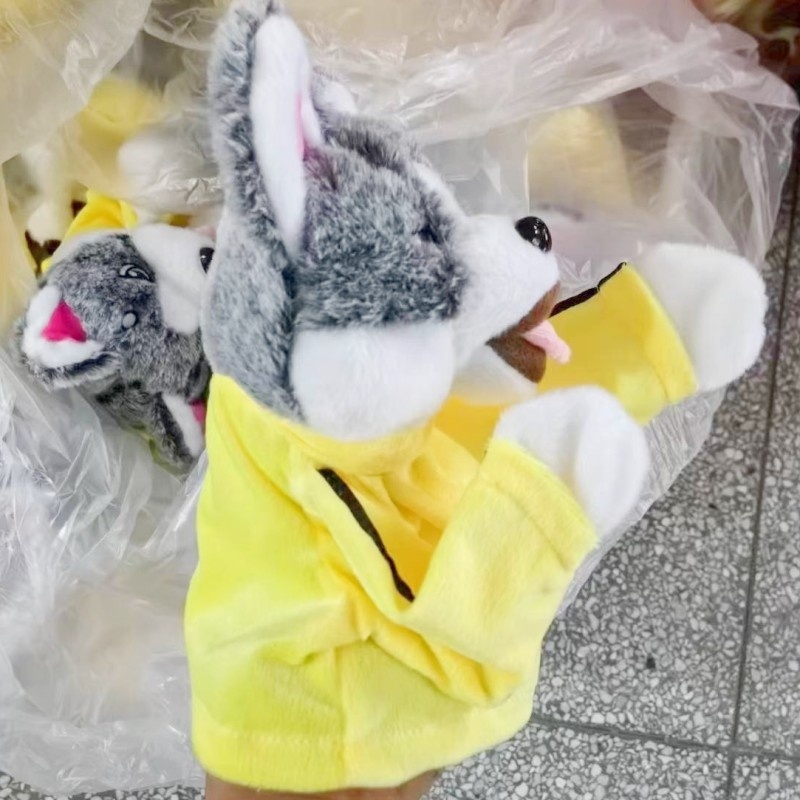 Internet celebrity Husky Electric Boxing Dog Puppet