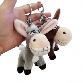 Donkey Plush Doll Keychain